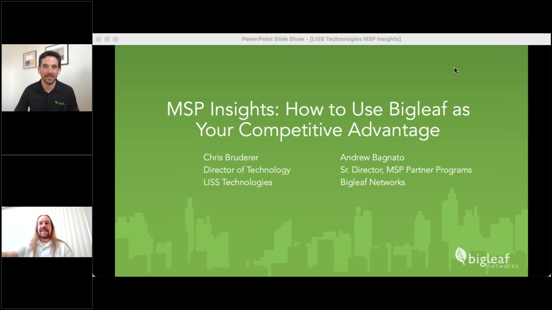 Recording - MSP Insights: How to Use Bigleaf as Your Competitive Advantage
